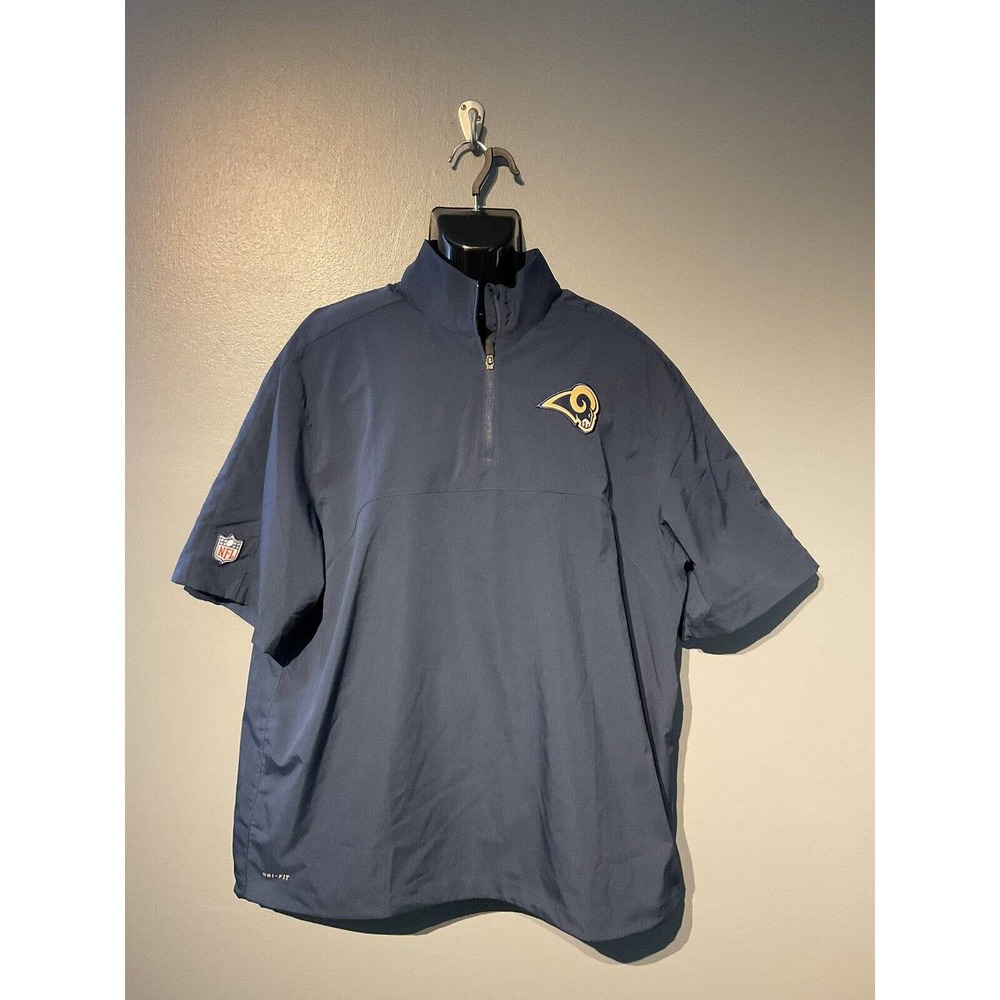 Nike Dri Fit Los Angeles La Rams 1/4 Zip Pullover Ath… - Gem